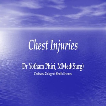 08 Chest Injuries.pptx learning notes for school | PPTX