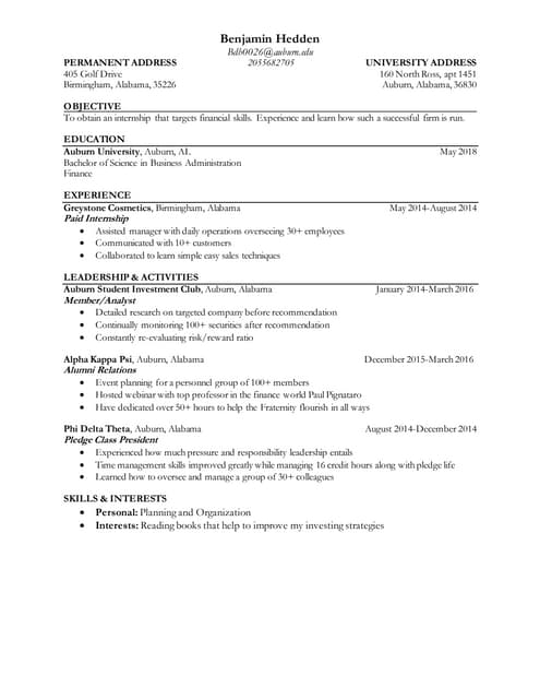 Zachary Andrew Ogles Resume | DOCX