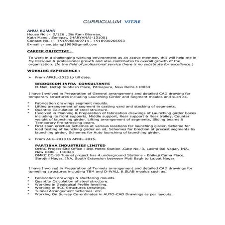 ANUJ_RESUME-2016 | PDF