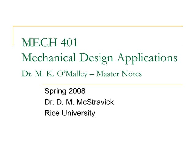 Me307 machine elements formula sheet Erdi Karaçal Mechanical Engineer ...