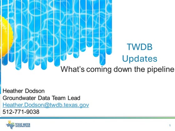 Panel Discussion on Groundwater Availability Certifications - Madison ...