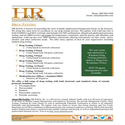 First Contact HR Overview | PPTX