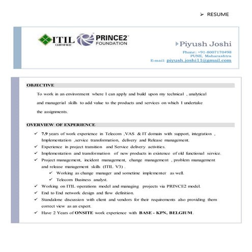 Piyush_Joshi_Resume (1) | PDF