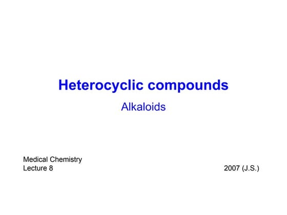 Strategies for Heterocycle ring synthesis | PPT