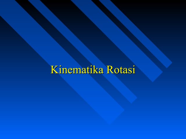 Kinematika satu dimensi | PPT