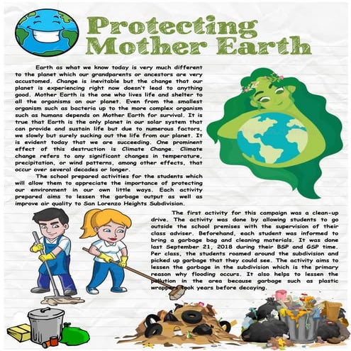 G10 Protecting Mother Earth (Life Skills) | PDF