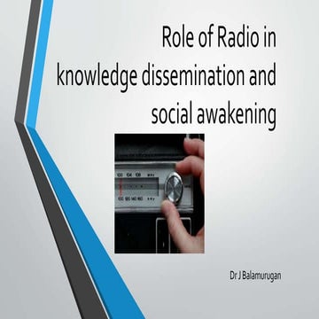 Role of Radio | PPTX