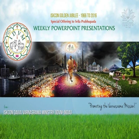 Srila Prabhupada's Varnasrama Mission | PPTX