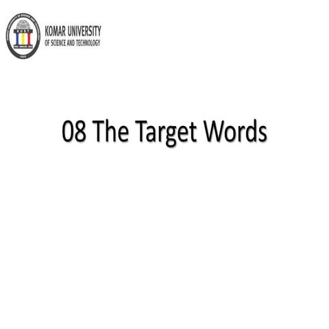 08 Target Words.ppsx