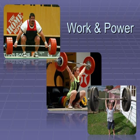 Work & Power | PPT