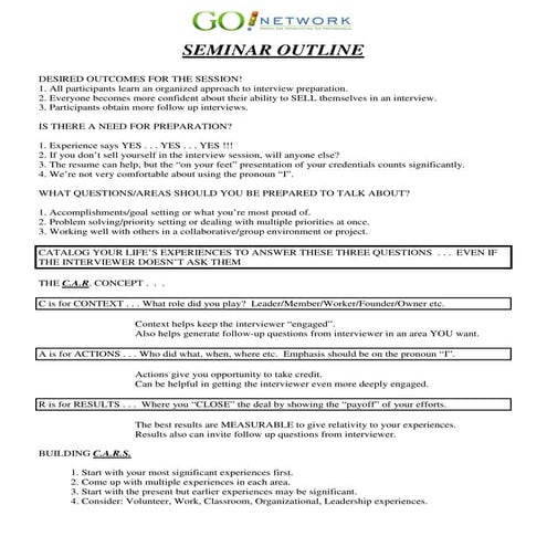 09 02-24 dave boeckmann - seminar outline | PDF