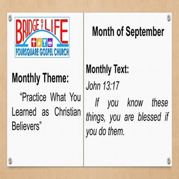 Practicing Biblical Christianity In What We Value.pptx