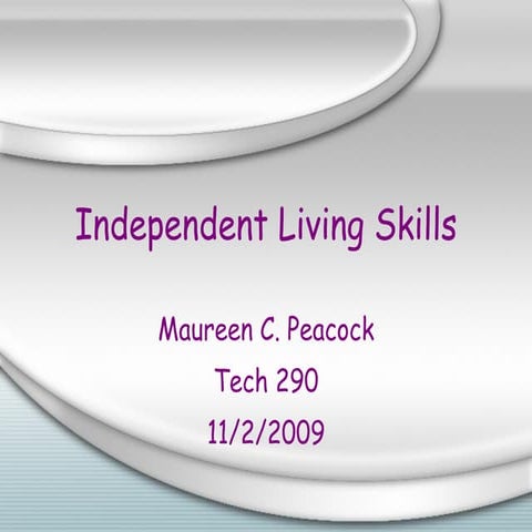 Independent Life Skills | PPT