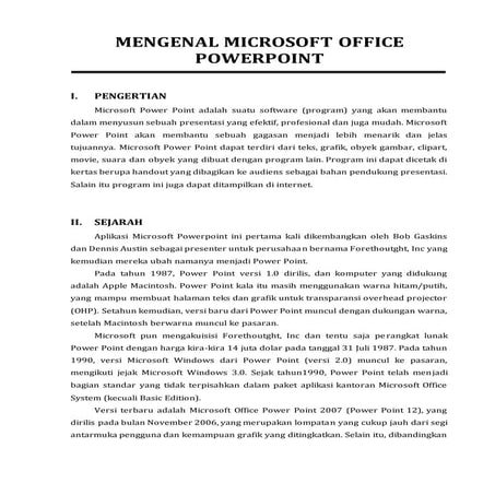 Materi lengkap tentang power point | ODP