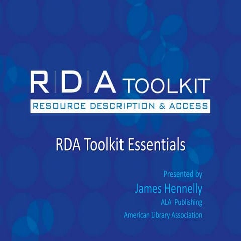 RDA Toolkit Essentials 2015-09-24 | PPTX