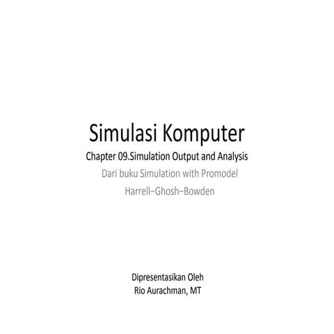 09simulation Output And Analysis Ppt 