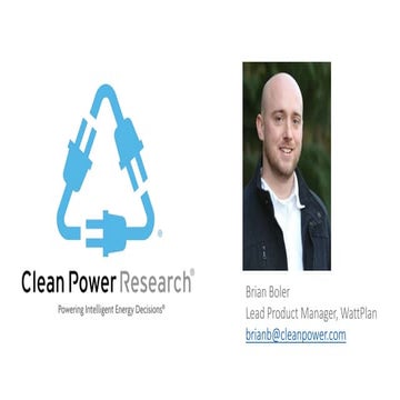 Clean Power Research by Brian Boler | PPTX | Power and Energy Industry | Industries