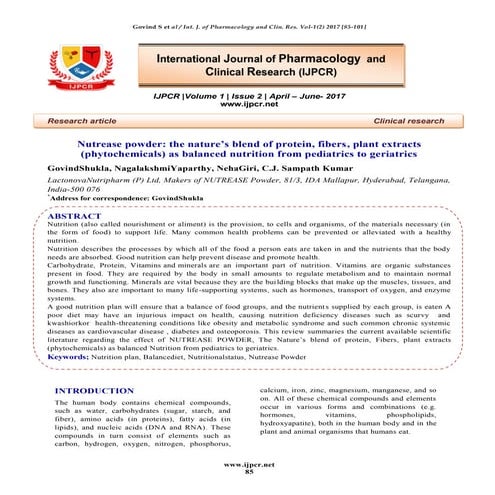 Nutrease powder: the nature’s blend of protein, fibers, plant extracts ...