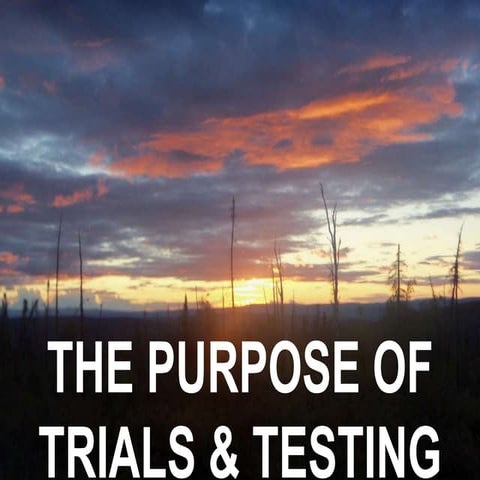 the purpose of trials & testing | PPTX