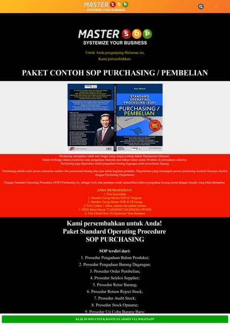 Sop minimarket toko modern alfamart indomaret | PDF