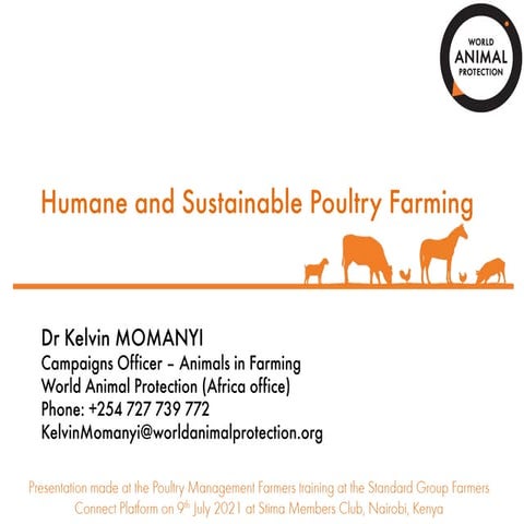 Humane and sustainable poultry farming | PPT