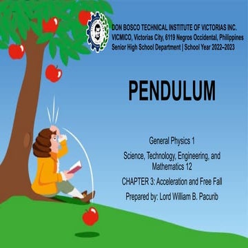 Periodic Motion - Simple Pendulum (General Physics 1) | PPTX