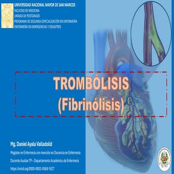 trombolisis - fibrinolisis - consideraciones | PDF