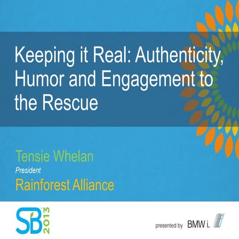 Keeping it Real: Authenticity, Humor and Engagement to the Rescue | PDF