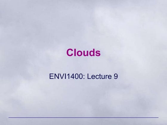 Clouds | PPT