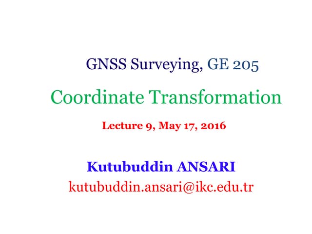 GNSS data collection | PPT