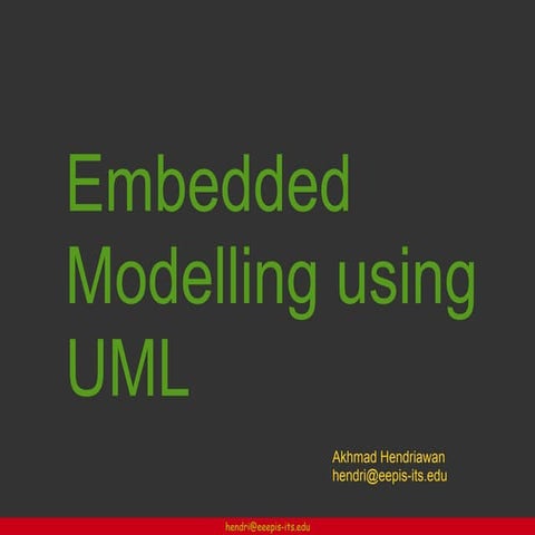 Embedded Modelling Using UML (Bapak Hendry Setiawan) | PDF