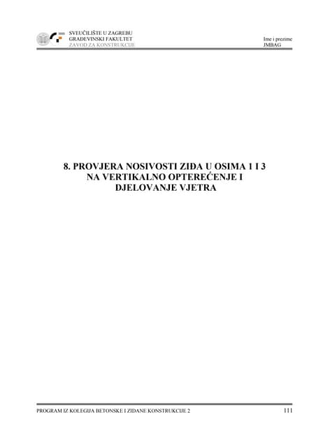 001 izvedbeni projekat | PDF