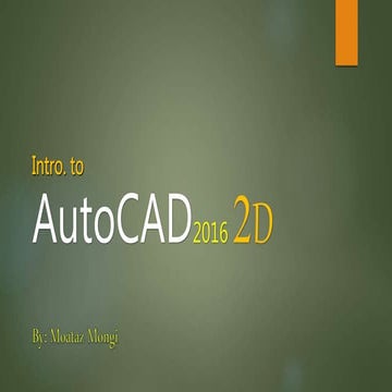 Intro to AutoCAD 2016 2D | 09 - panels (annotation) | PPTX | Strategy ...