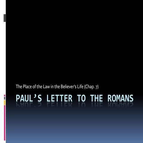 Romans 7 | PPTX