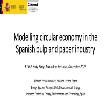Modelling circular economy in the Spanish pulp and paper industry | PDF