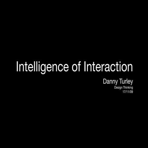 Intelligence of Interaction — Nicholas Negroponte by Danny Turley | KEY