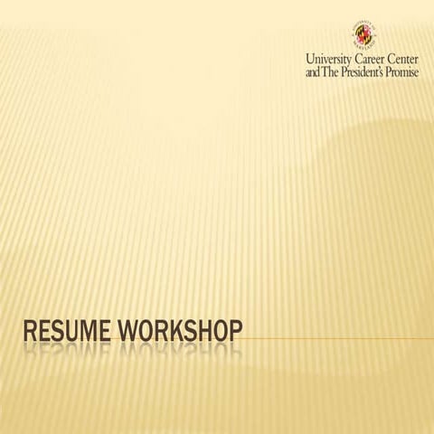 Introduction to Resumes | PPTX