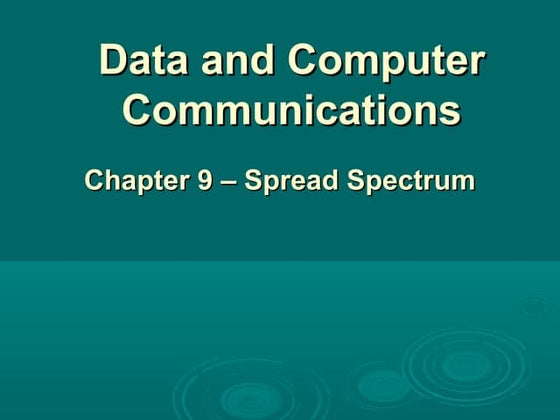 Spread spectrum techniques | PPT