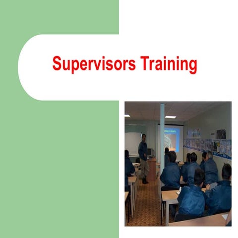 Supervisors Safety Training.ppt - Construction | PPT