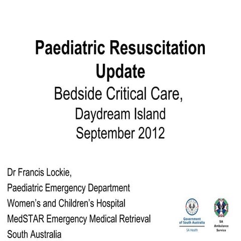 Update in Paediatric Advanced Life Support | PPT