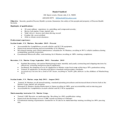 Sanchez DISC resume | DOC