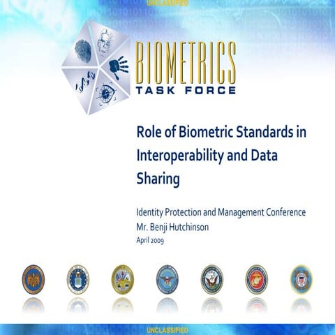 Role of Biometric Standards in IdM | PPT