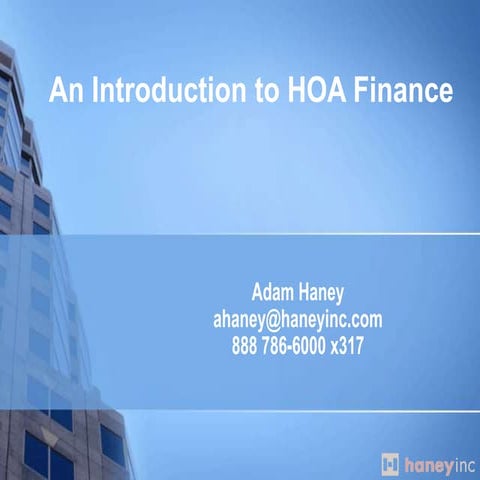 Beginner's Guide to HOA Board Membership | PDF
