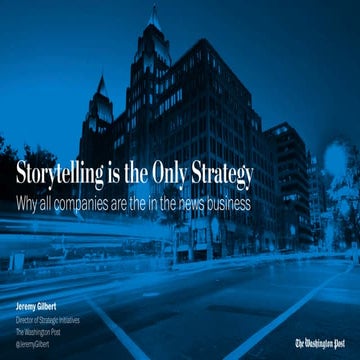 Jeremy Gilbert - Storytelling is the Only Strategy | PDF | Drama | Genres