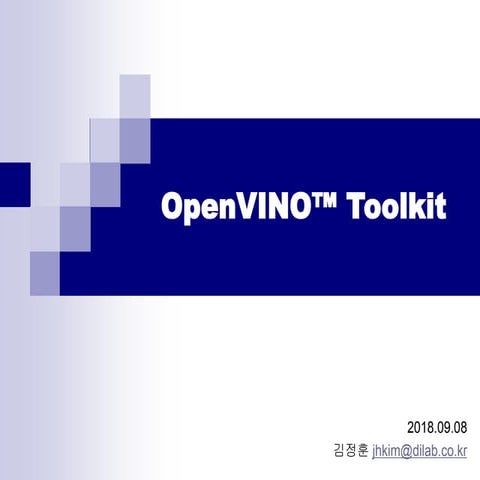 OpenVINO™ Toolkit Security Barrier Camera Sample | PPTX