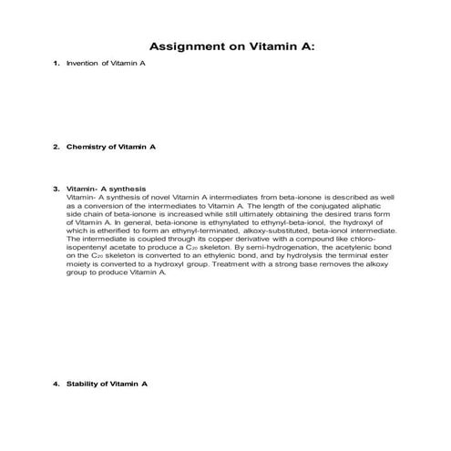 Vitamin A_ Assignment | DOCX