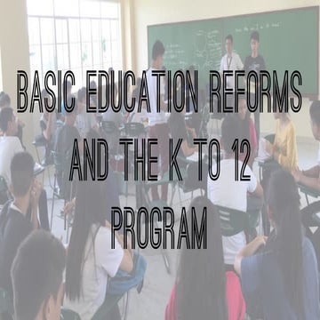 Basic education curriculum | PPTX
