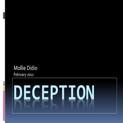 Interpersonal Deception Theory | PPTX