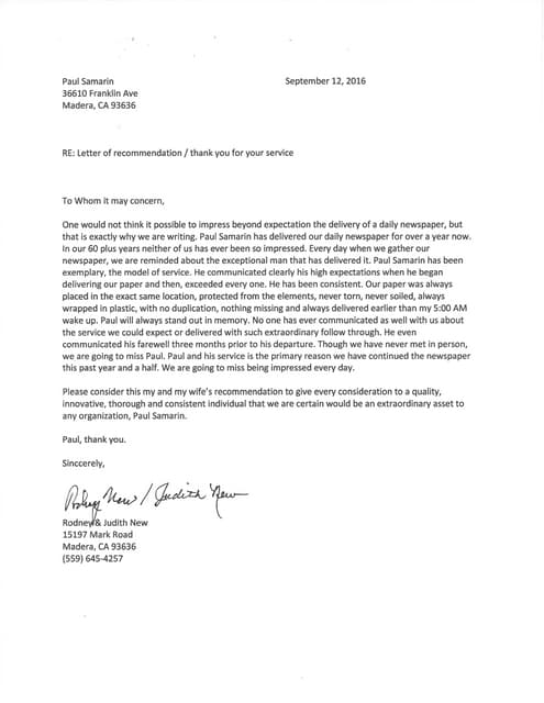 Letter of Rec SGM Wilson | PDF