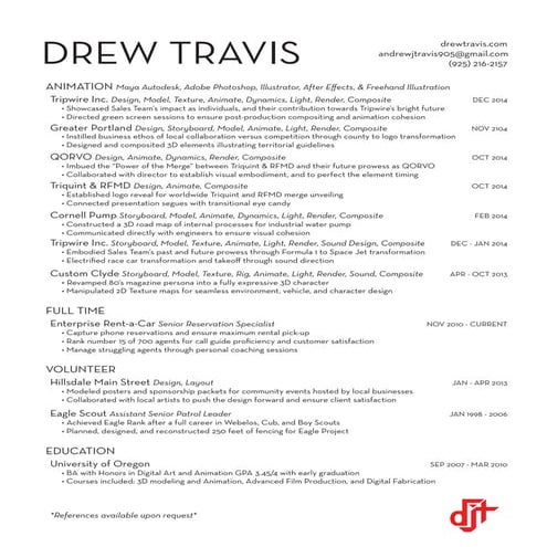 Resume_ Drew Travis | PDF